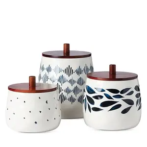 LENOX Blue Bay 3-piece Canister Set - White