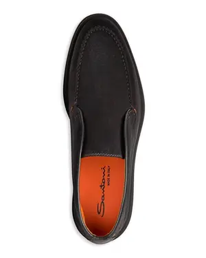 Santoni Detroit Laceless Slip-on Chukka Boots - Grey