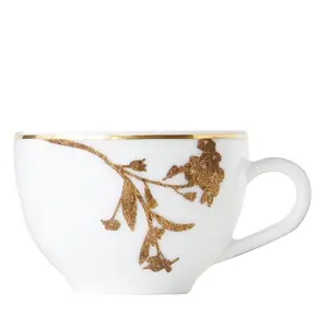 Bernardaud Vegetal Or Espresso Cup - White/gold