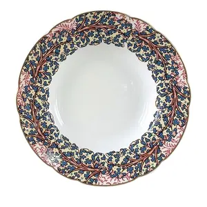 Bernardaud Braquenie Rim Soup Plate - Multi