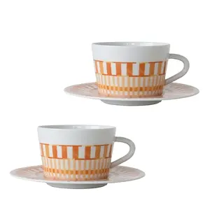 Bernardaud Terra Rosa Tea Cup & Saucer, Set Of 2 - Multi