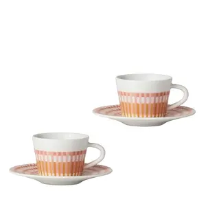 Bernardaud Terra Rosa Espresso Cup & Saucer, Set Of 2 - Multi