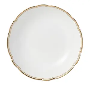 Bernardaud Coupe Soup Plate - White/gold