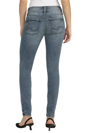 SILVER JEANS CO. Suki Curvy Mid-rise Skinny Jeans - Indigo