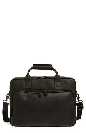 Johnston & Murphy Rhodes Leather Briefcase - Tan