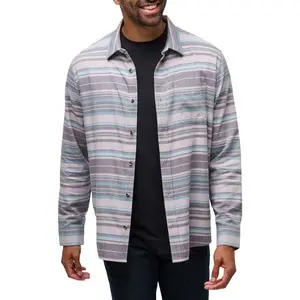 Travis Mathew Cloud Flannel Button-up Shirt Elderberry/plum