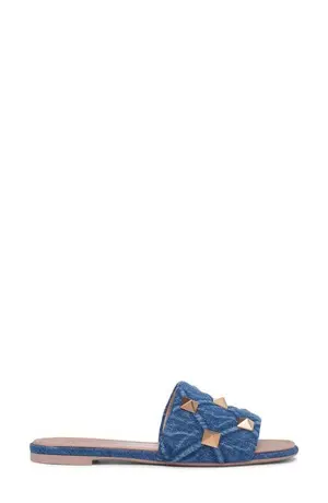 Valentino Garavani Roman Stud Matelassé Slide Sandal