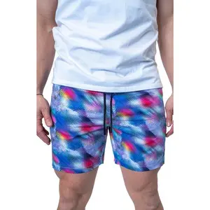 MACEOO Swim Lion Haze Multi Swim Trunks - Blue Multi