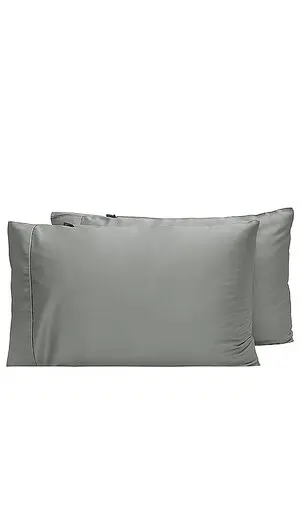 ETTITUDE Standard Signature Sateen Pillowcase Set - Sage