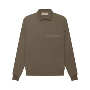 Fear Of God Long-sleeve Polo 'wood - Brown