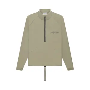 Fear Of God Fear Of God Essentials Half Zip Track Jacket Green
