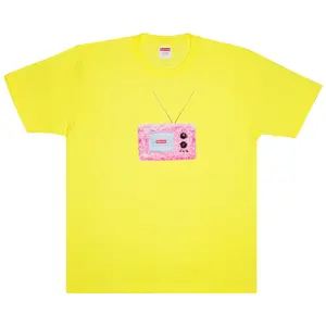 Supreme Tv Tee 'bright - Yellow
