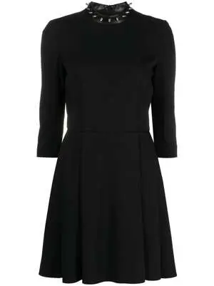 Moschino Spike-stud Detail Minidress - Black