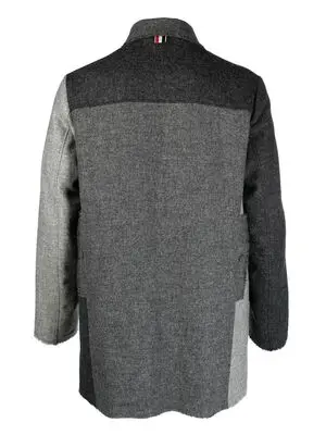 Thom Browne Colour-block Wool Coat
