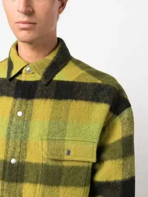 Rick Owens Plaid-check Wool Coat