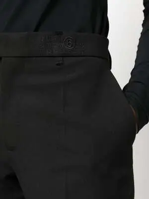 MAISON MARGIELA Straight-leg Tailored Trousers With Signature Numbers Motif