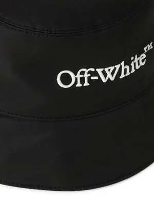 Off-White Bookish Embroidered-logo Bucket Hat