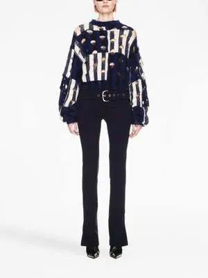 Off-White Shibori Distressed Knitted Jumper