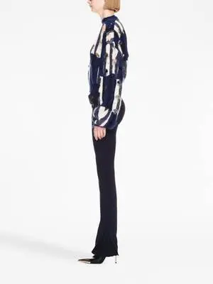 Off-White Shibori Distressed Knitted Jumper
