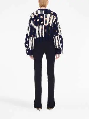 Off-White Shibori Distressed Knitted Jumper