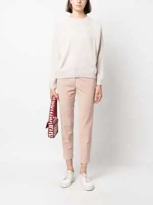 Peserico Tapered-leg Cropped Corduroy Trousers
