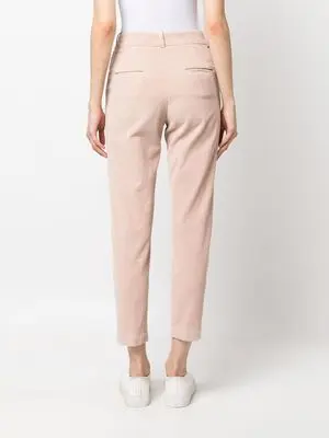 Peserico Tapered-leg Cropped Corduroy Trousers