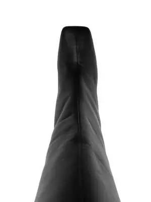 Dolce & Gabbana Jackie 60mm Logo-plaque Leather Boots