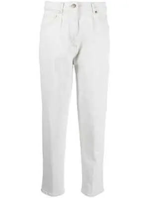 Peserico Light-wash Tapered-leg Jeans