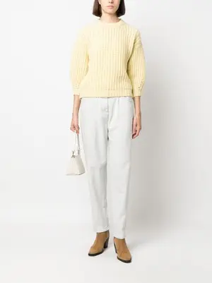 Peserico Light-wash Tapered-leg Jeans