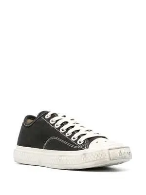 Acne Studios Ballow Tag Distressed-effect Sneakers - Black