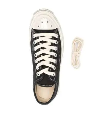 Acne Studios Ballow Tag Distressed-effect Sneakers - Black