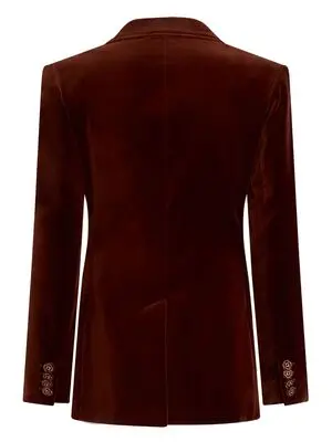 Etro Double-breasted Velvet Blazer