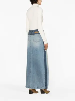 Stella McCartney Panelled Denim Maxi Skirt