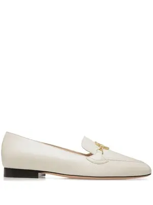 Bally O'brien Grained Leather Loafers - White