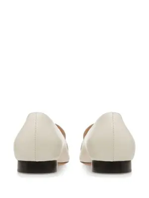 Bally O'brien Grained Leather Loafers - White
