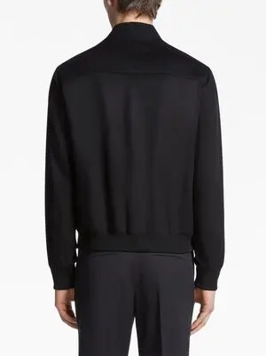 Zegna Oasi Cashmere Bomber Jacket - Black