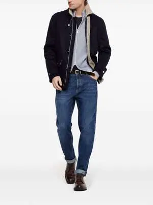 Brunello Cucinelli Mid-rise Tapered Jeans - Blue