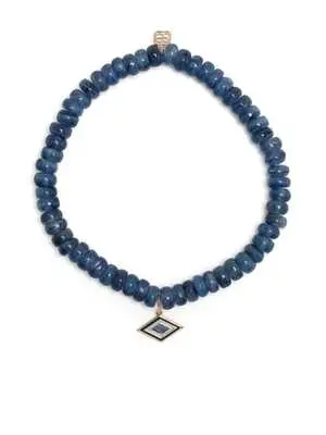 SYDNEY EVAN 14kt Yellow Gold Kyanite Beaded Bracelet - Blue