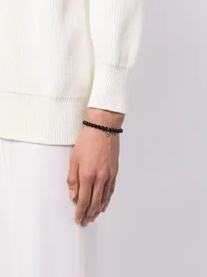SYDNEY EVAN 14kt Yellow Gold Charm Onyx Bracelet