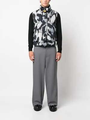 PARAJUMPERS Graphic-print Padded Gilet - Neutrals