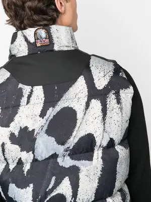 PARAJUMPERS Graphic-print Padded Gilet - Neutrals