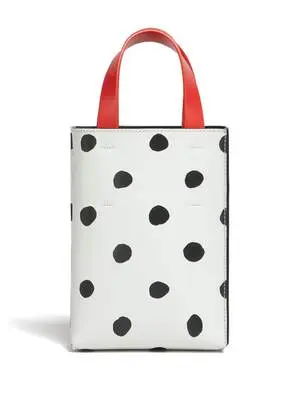 Marni Nano Museo Polka-dot Tote Bag