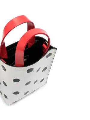Marni Nano Museo Polka-dot Tote Bag