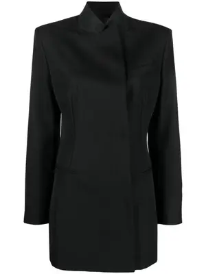 ARMARIUM Collarless Virgin Wool Blazer