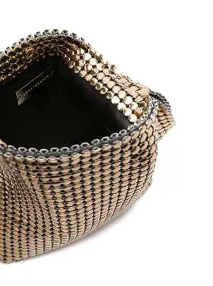 Rabanne Square Pixel Metallic-mesh Shoulder Bag