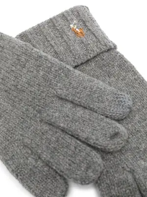 Polo Ralph Lauren Wool Gloves With Embroidered Logo