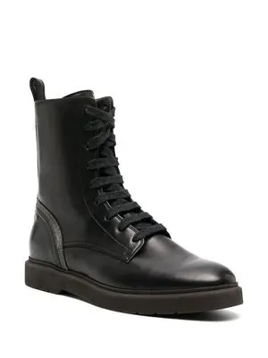 Brunello Cucinelli Monili-chain Ankle Boots - Black