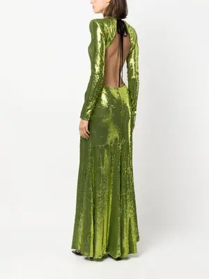 Philosophy Di Lorenzo Serafini Sequin Embellished Open Back Dress