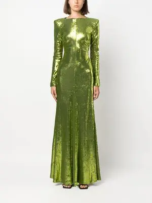 Philosophy Di Lorenzo Serafini Sequin Embellished Open Back Dress