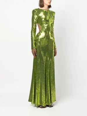 Philosophy Di Lorenzo Serafini Sequin Embellished Open Back Dress